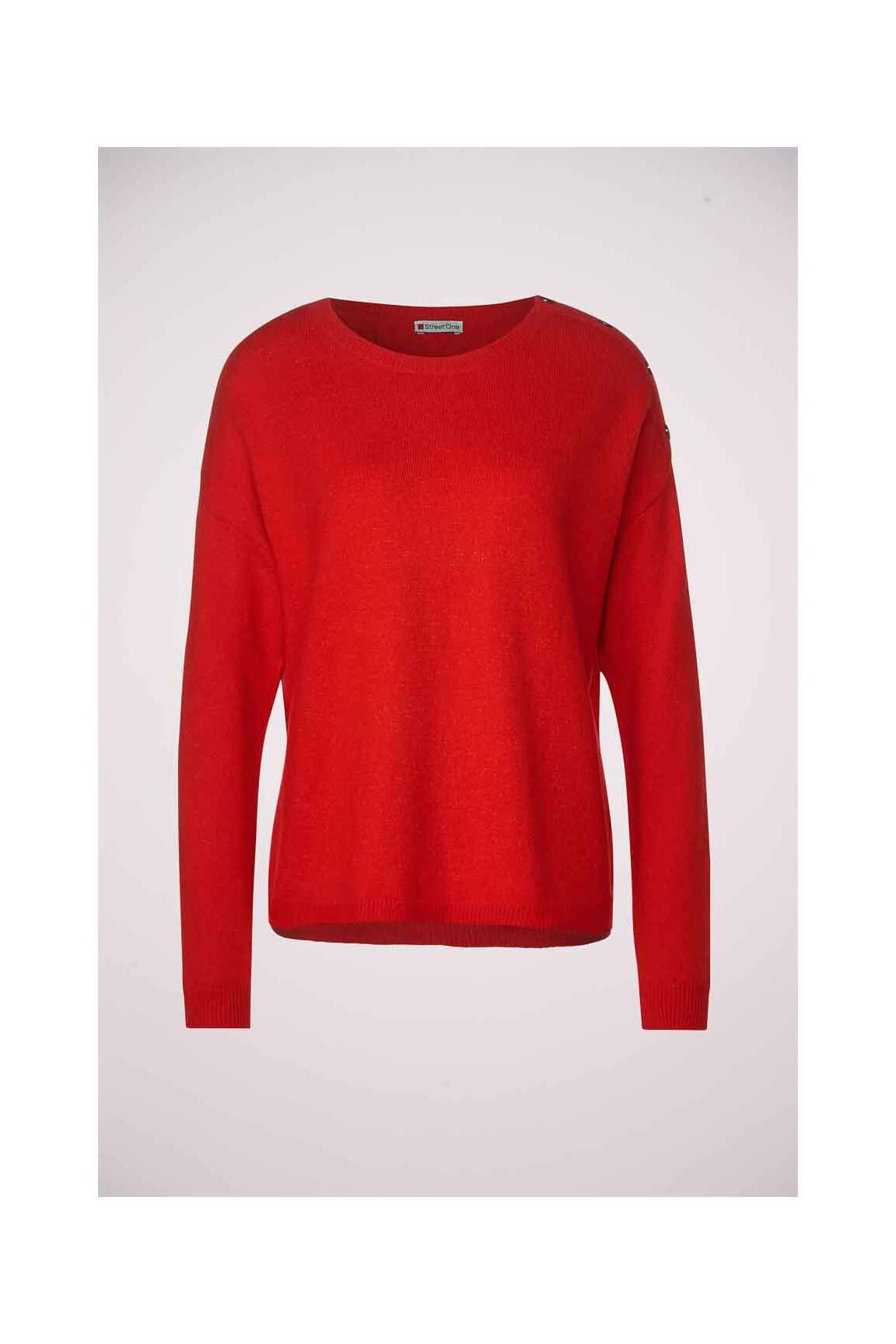 Pulls Et Cardigans Femme Street One Pull Rouge Fantaisie, 43% OFF