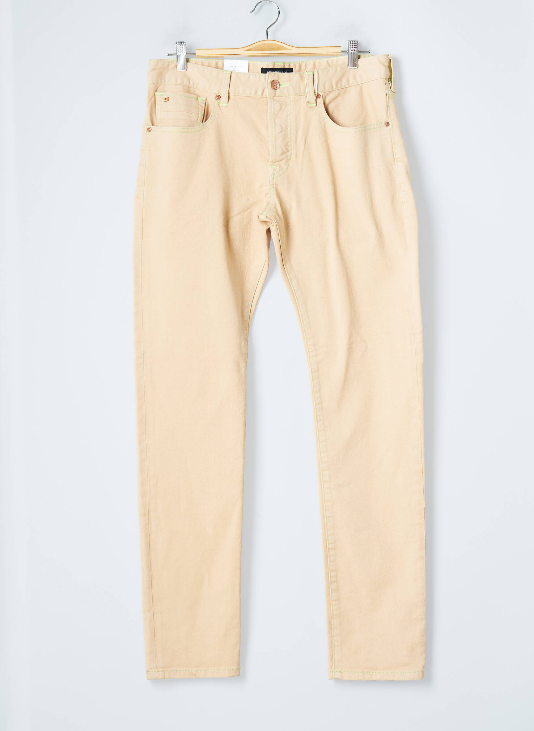 Scotch Soda Jeans Coupe Slim Homme De Couleur Beige En Destockage ...
