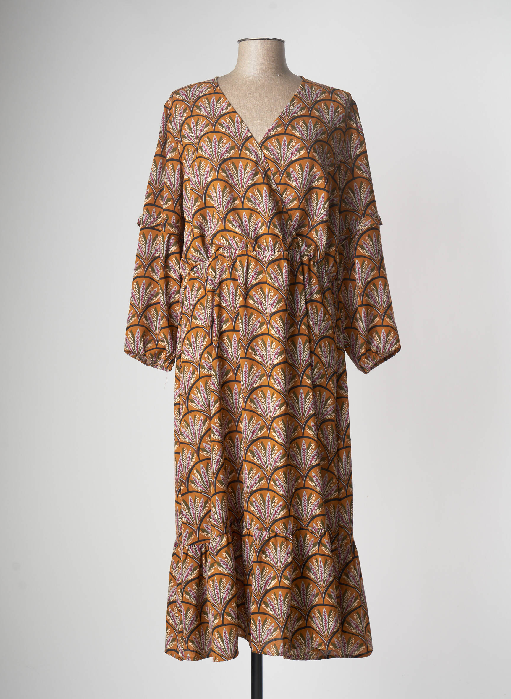 Acbelle Robes Longues Femme De Couleur Marron 2150913-marron - Modz