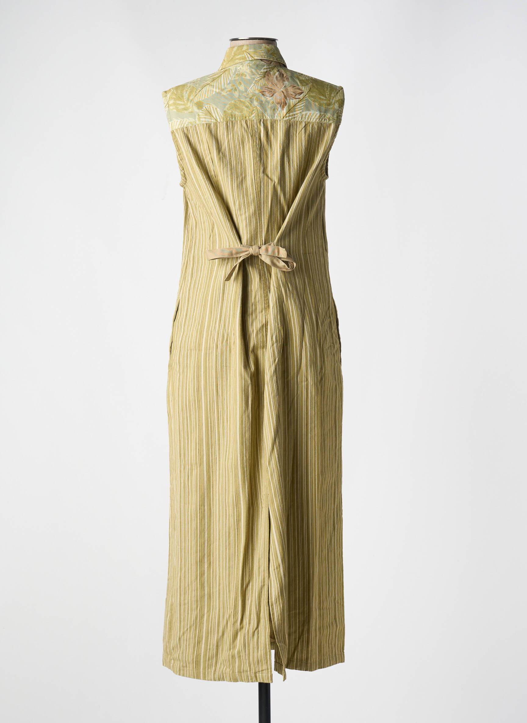 Robe Longue Coupe Cintrée Vert Jac Jac Femme - 2533453-vert00 | Modz
