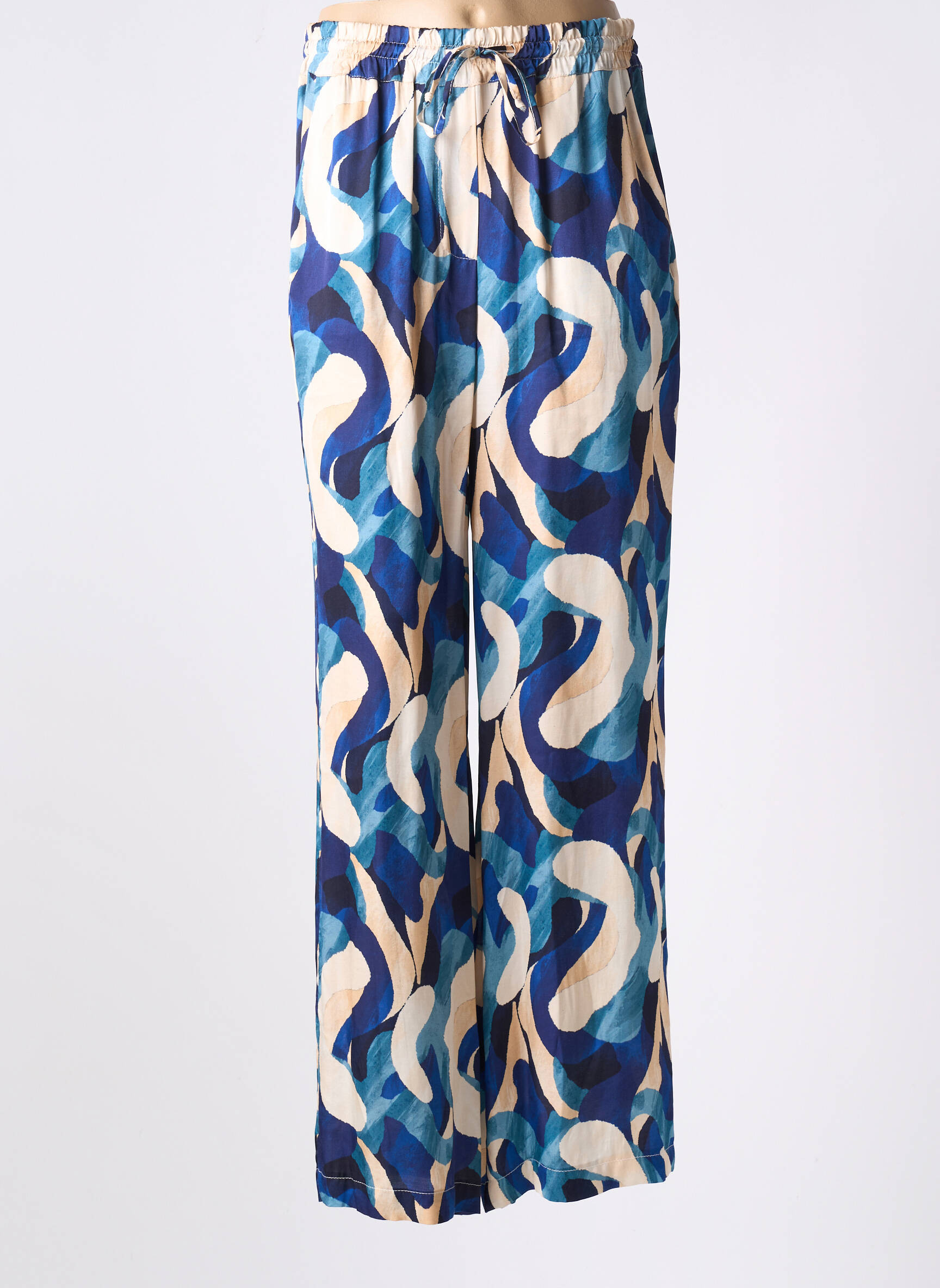 Pantalon Large Taille Normale Bleu Pako Litto Femme - 2530857-bleu00 | Modz