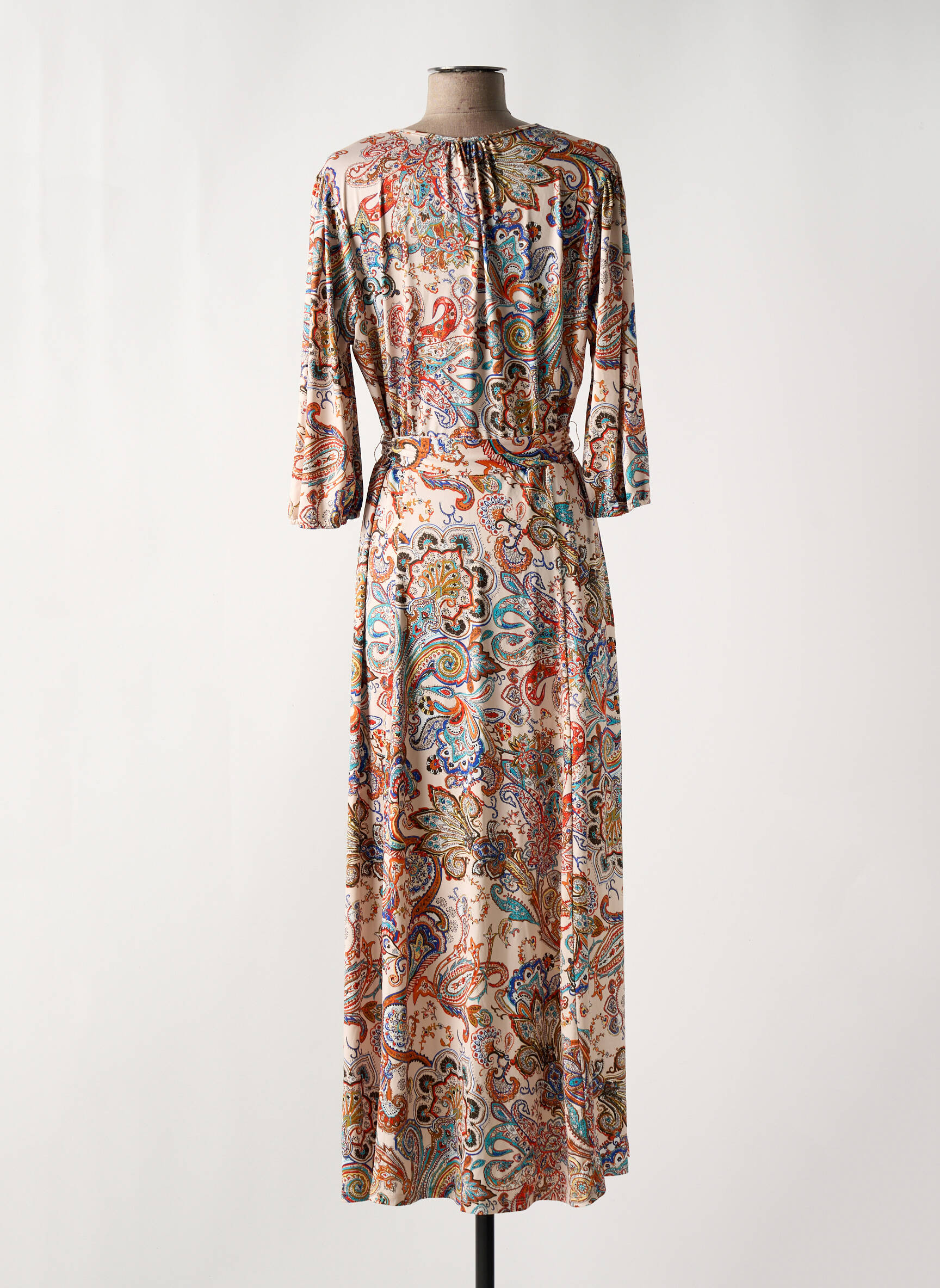 Robe Longue Tissage Popeline Beige K-design Femme - 2530455-beige0 | Modz