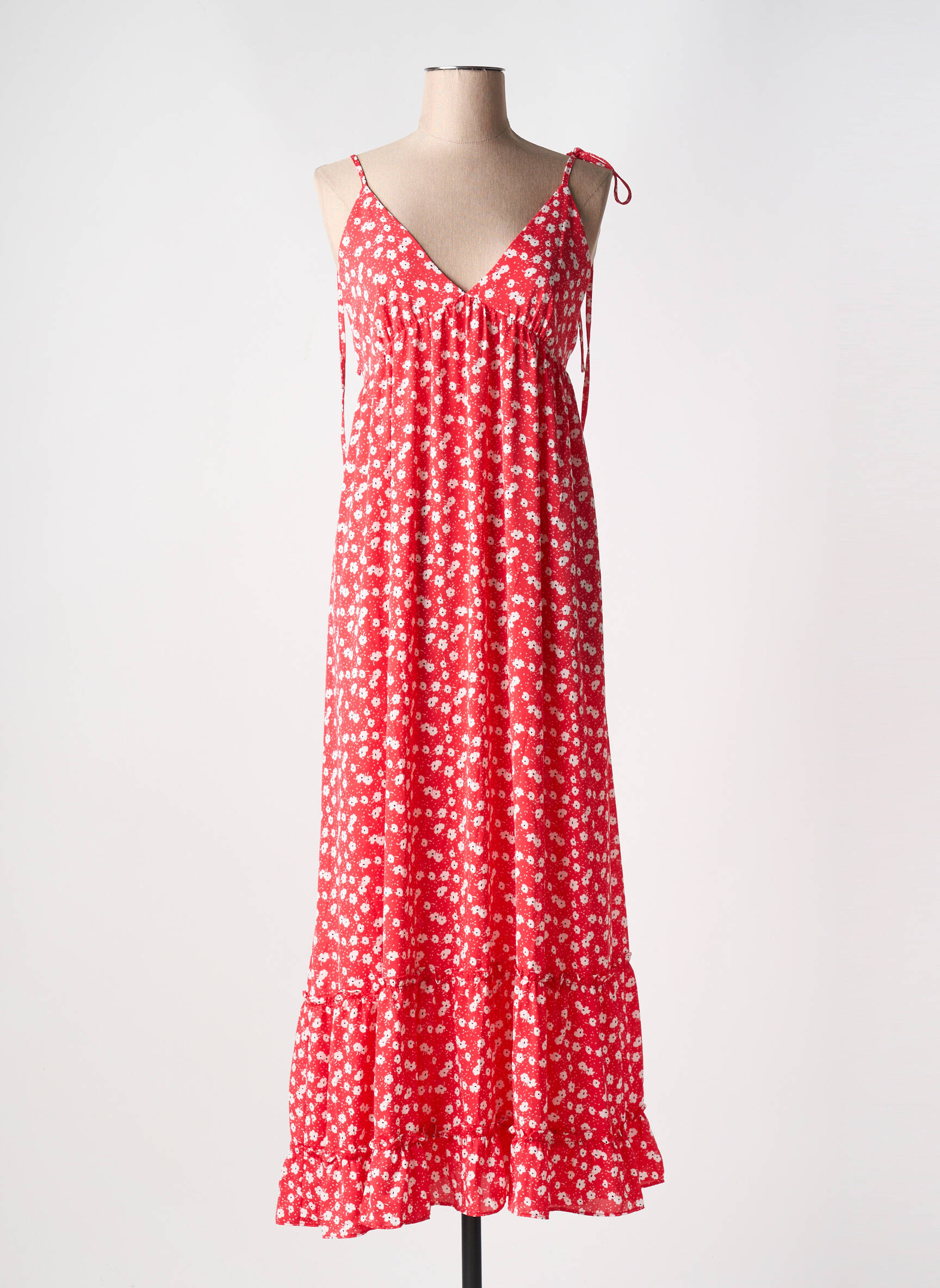 Robe Longue Imprimé Fleurs Rouge In April 1986 Femme - 2563377-rouge0 | Modz