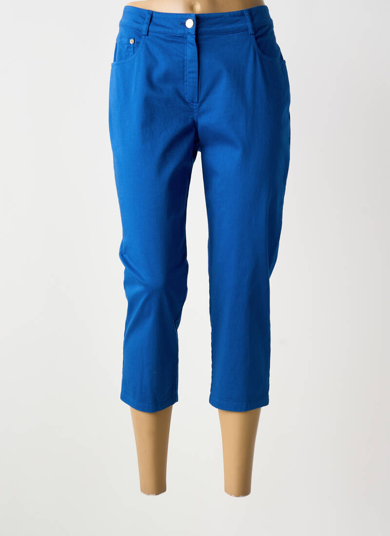 Pantacourt Taille Haute Bleu Pomodoro Femme - 2822078-bleu00 | Modz