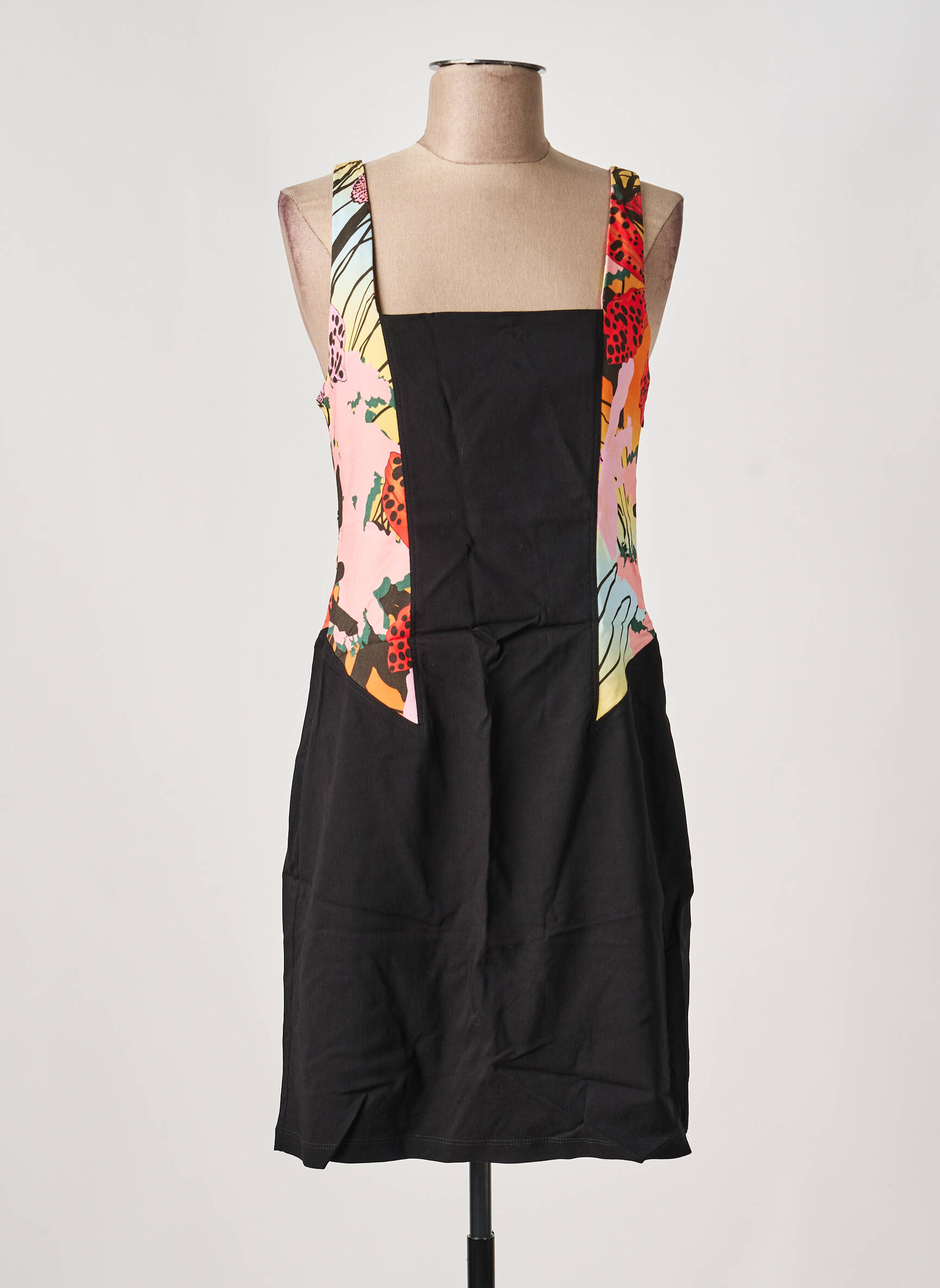 Robe Courte Sans Manche Noir Desigual Femme - 2763218-noir00 | Modz
