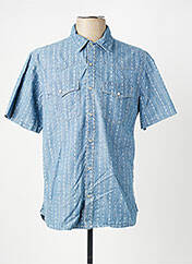 Chemise Manches Courtes Imprimé Fantaisie Bleu Iron And Resin Homme ...