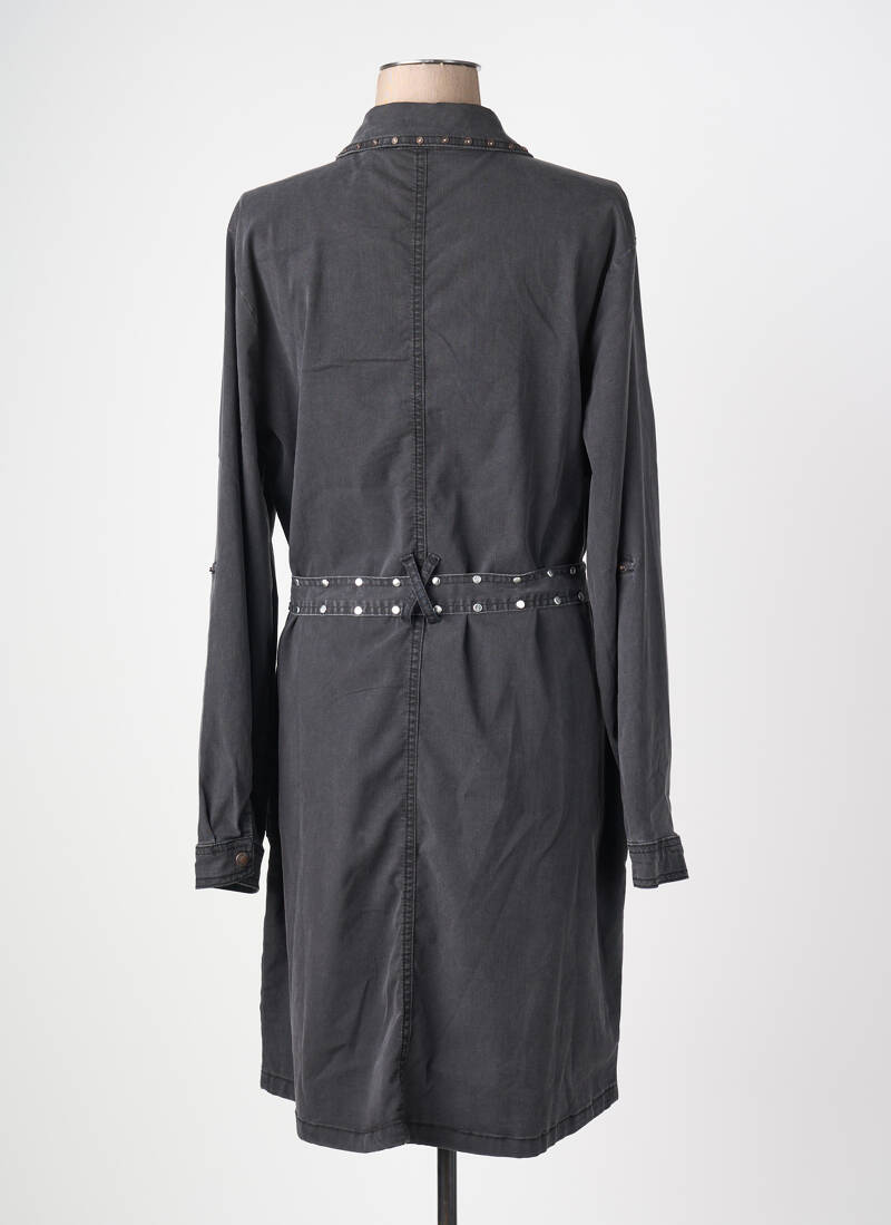 Robe Mi-longue Manches Longues Gris Eva Kayan Femme - 2819546-gris00 | Modz